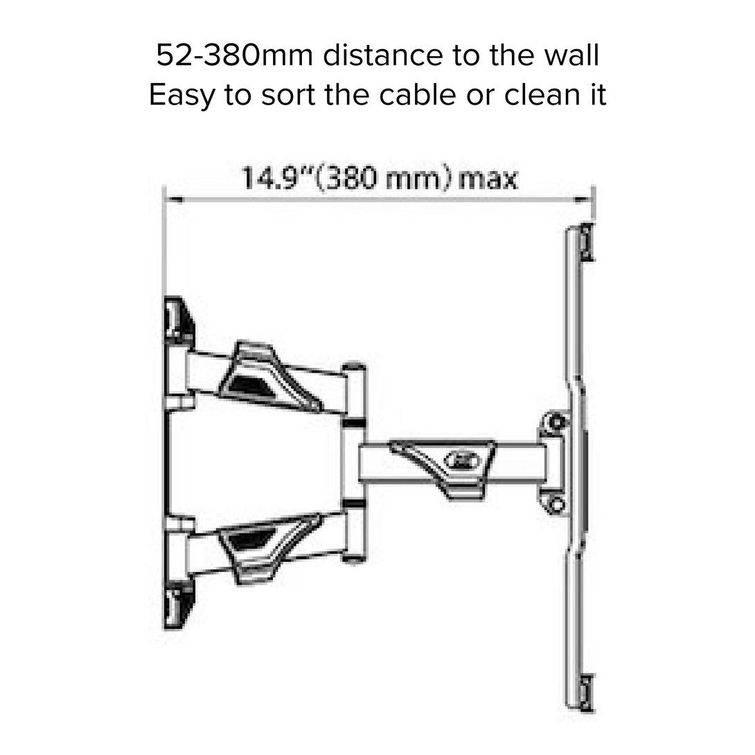 TCL 65" to 75" Swivel Bracket (Double Arm) Wall Mount (with TV Install ...