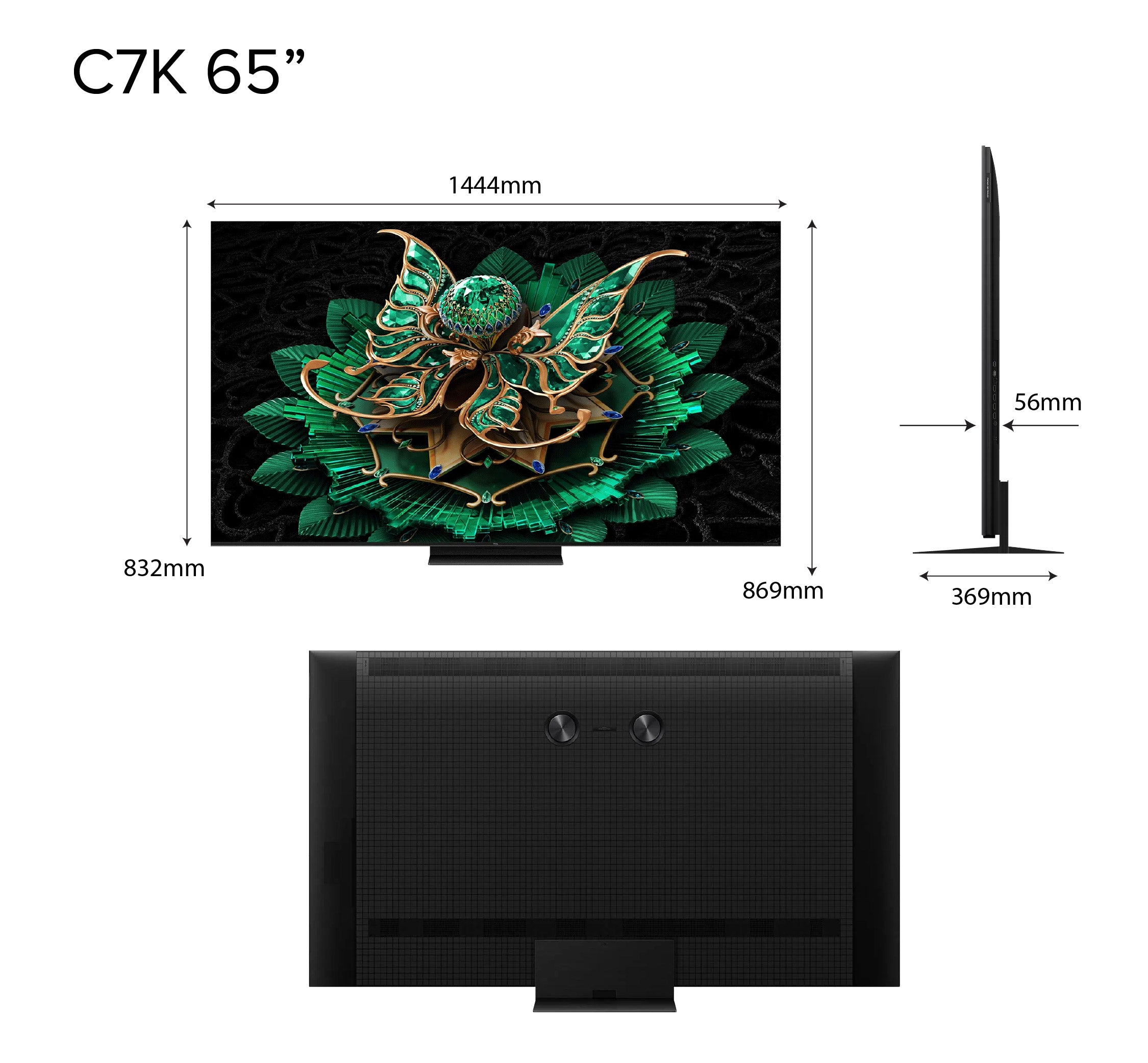 2025 NEW | TCL C7K 4K Premium QD Mini-LED TV 55" 65" 75" 85 "AI Smart – TCL Singapore